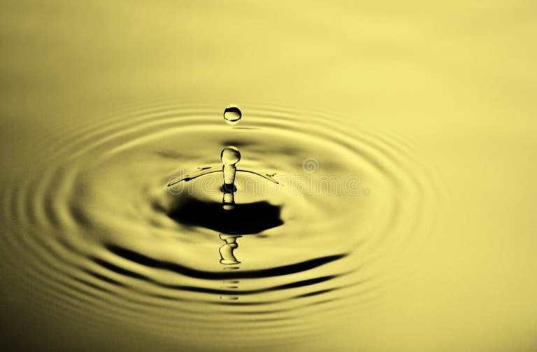 Yellow water splash stock image. Image of rainy, surface - 10772353