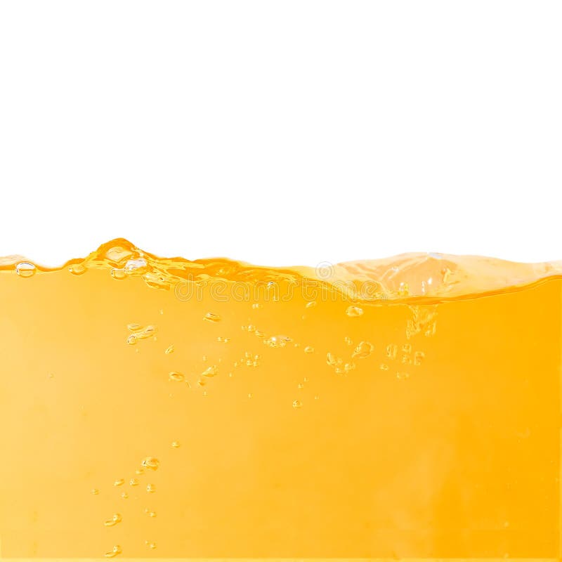 Yellow Water Surface with Splash and Bubbles Stock Image - Image of ...