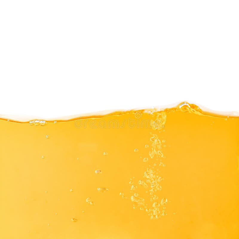 Yellow Water Surface with Splash and Bubbles Stock Photo - Image of ...