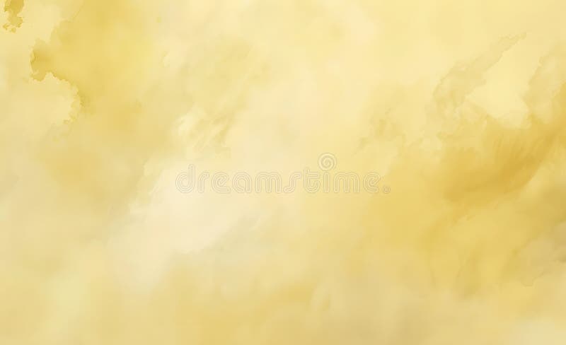 Soft Yellow Watercolor Background with Cloud Pattern Stock Illustration ...