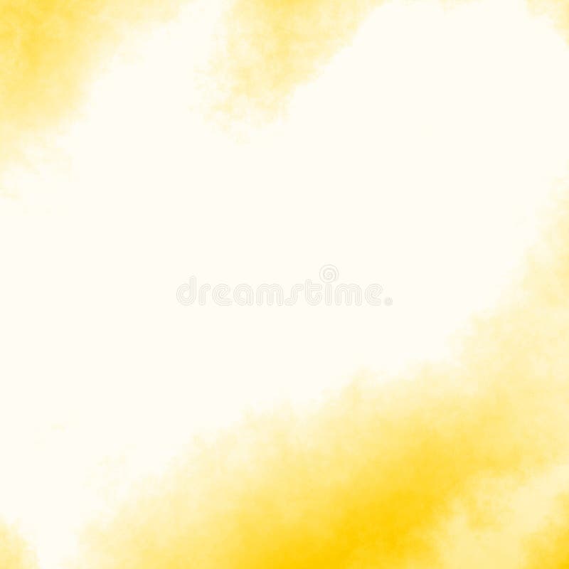 Yellow Watercolor Border - Abstract Texture Stock Illustration ...