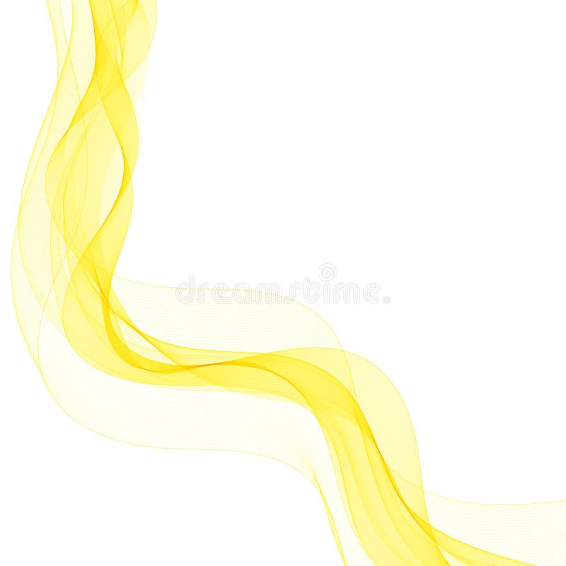 Yellow Wave. Abstract Illustration. Vector Background. Eps 10 Stock ...