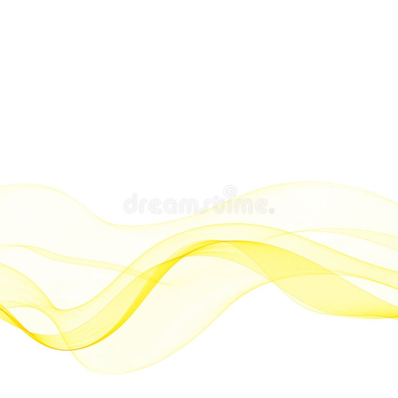 Yellow Wave. Abstract Vector Graphics. Eps 10 Stock Illustration ...