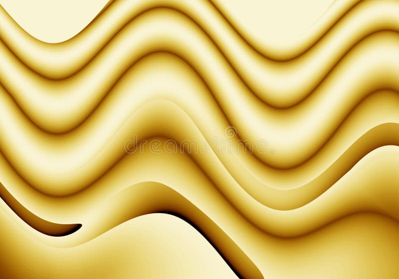 Wave Yellow and Light Background. Stock Illustration - Illustration of ...