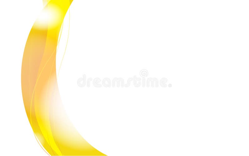 The Yellow Wave Design Background Stock Vector - Illustration of color ...