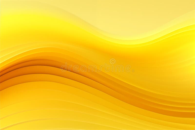 Yellow Wave Gradient Background. Curve Futuristic Banner Stock ...