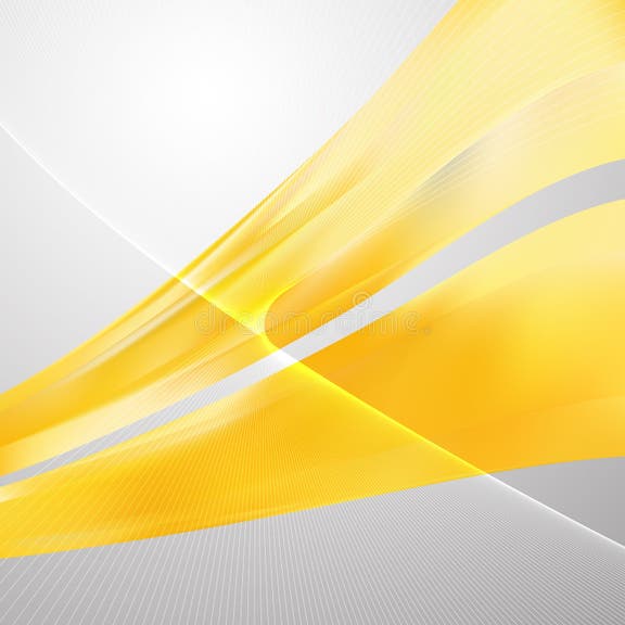 Yellow Wave Lines Background Stock Vector - Illustration of abstract ...
