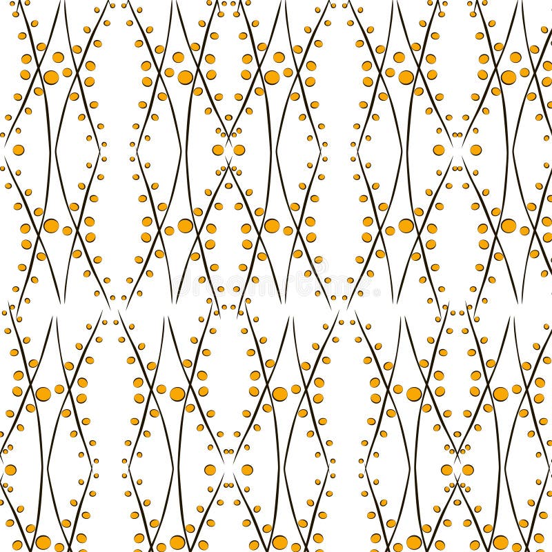 Yellow Wave Seamless Pattern Stock Vector - Illustration of colored ...