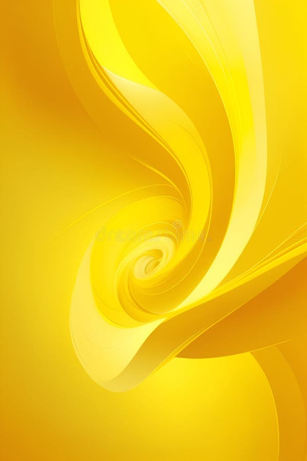Yellow Waves Abstract Background, Vertical Composition Stock ...