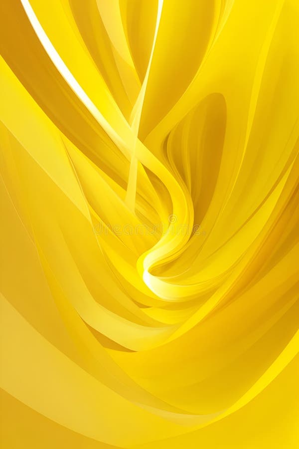 Yellow Waves Abstract Background Vertical Composition Stock