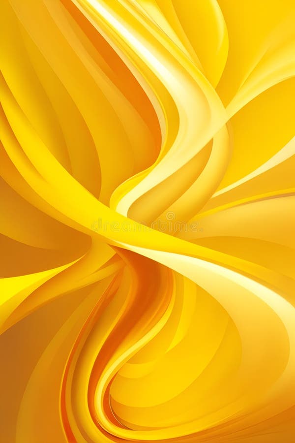 Yellow Waves Abstract Background, Vertical Composition Stock ...