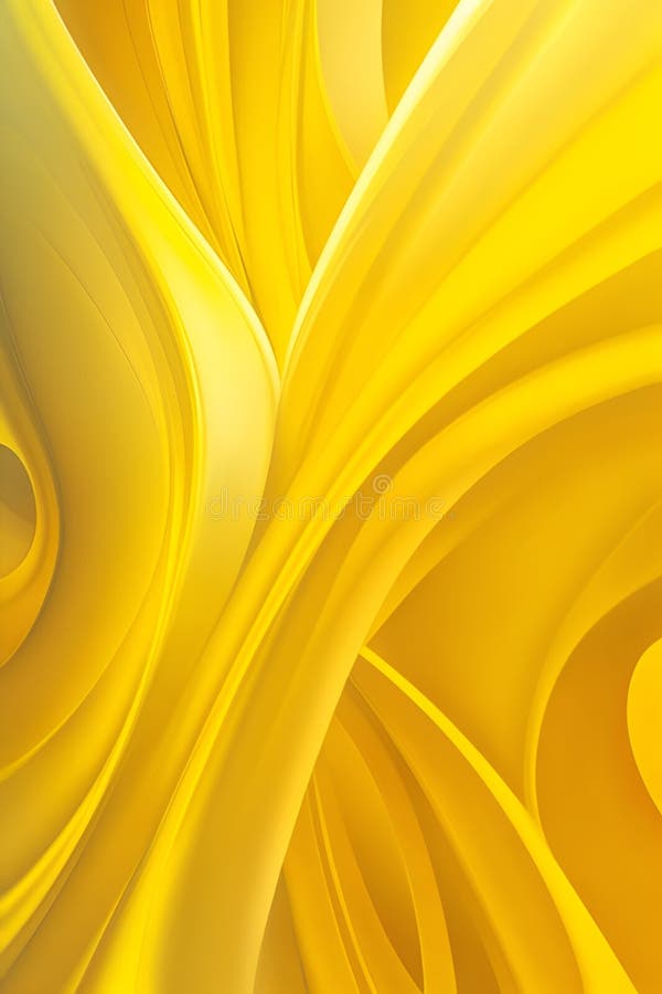 Yellow Waves Abstract Background, Vertical Composition Stock ...
