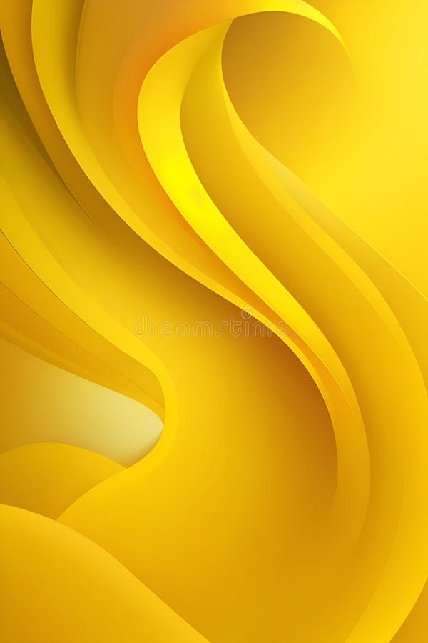 Yellow Waves Abstract Background, Vertical Composition Stock ...