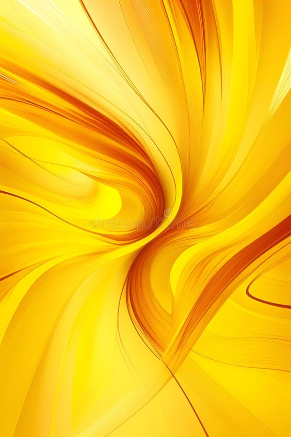 Yellow Waves Abstract Background, Vertical Composition Stock ...