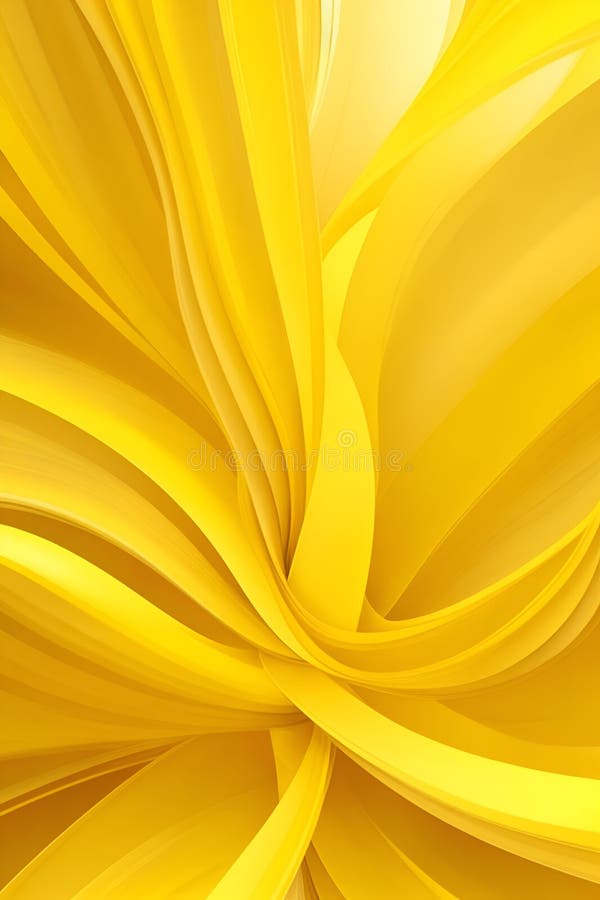 Yellow Waves Abstract Background, Vertical Composition Stock ...