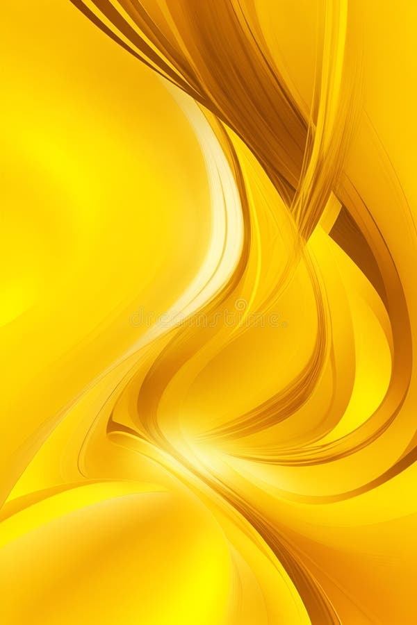 Yellow Waves Abstract Background, Vertical Composition Stock ...