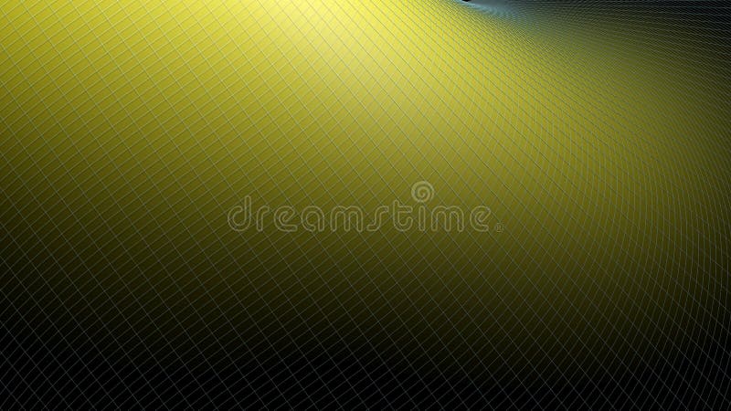 Yellow Waving Surface Background Abstract - 3D Rendering Illustration ...