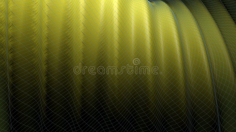 Yellow Waving Surface Background Abstract - 3D Rendering Illustration ...