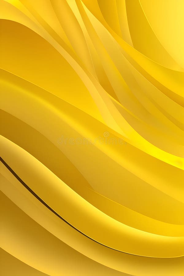 Yellow Waves Abstract Background, Vertical Composition Stock ...