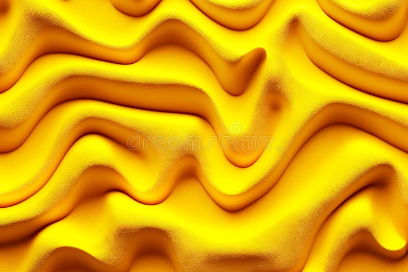 Yellow Wavy Lines Pattern of Plasticine Texture Stock Illustration ...