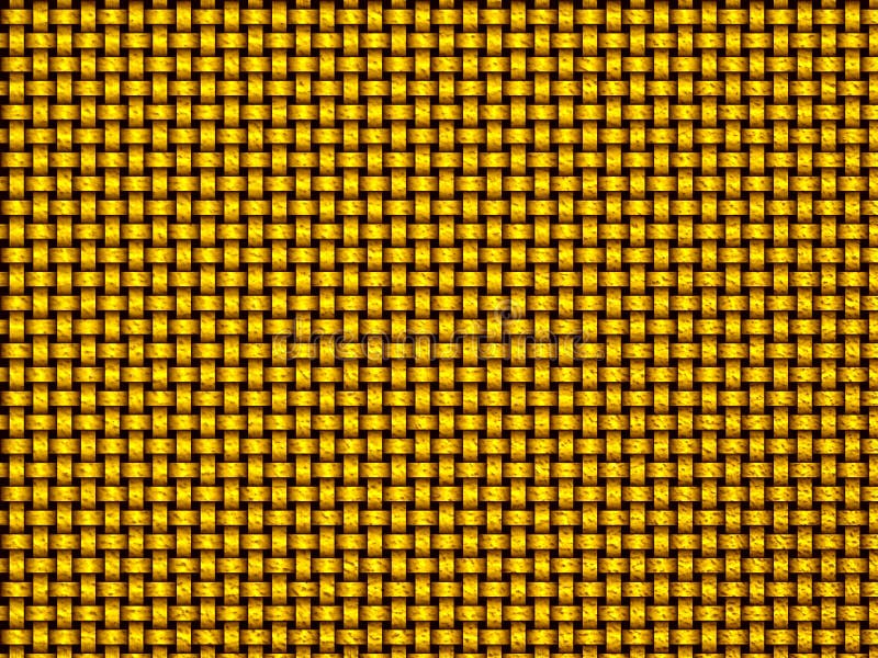 Yellow Weave Pattern Background Stock Illustration - Illustration of ...