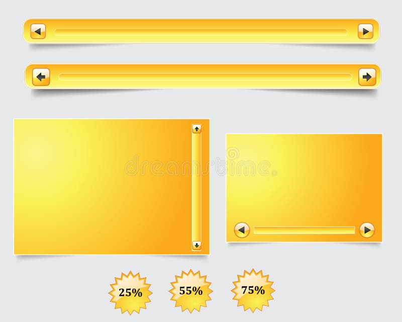 Yellow web form stock illustration. Illustration of internet - 30677870
