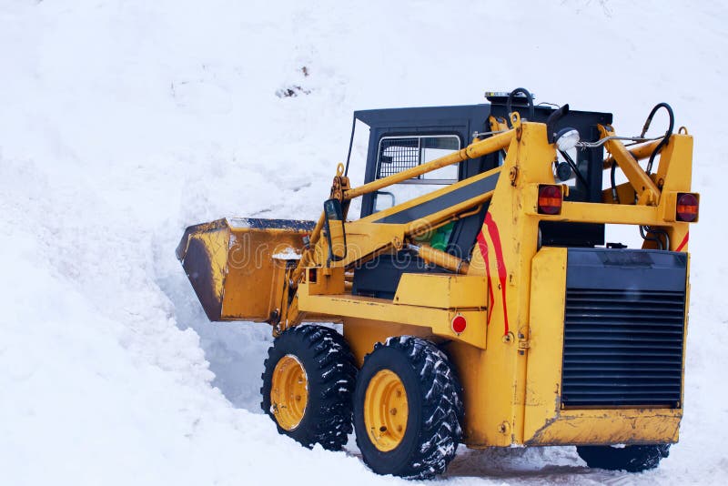 Yellow wheel loader stock image. Image of ladle, fluffy - 145774209