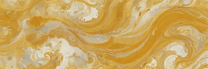 Yellow and White Abstract Background with Cloudy Swirls Ai Generated ...