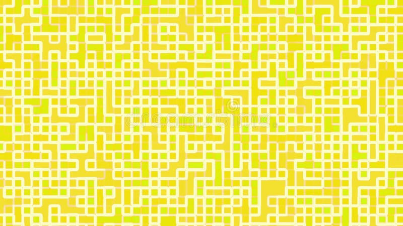 Yellow and White Grid Pattern with Squares and Lines Stock Video ...