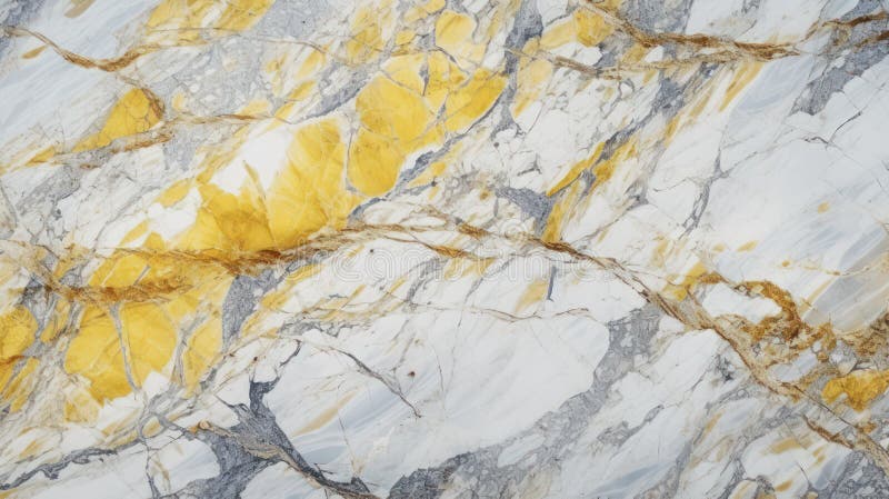 Yellow White Marbled Rock Texture. Bright Granite Background for Design ...