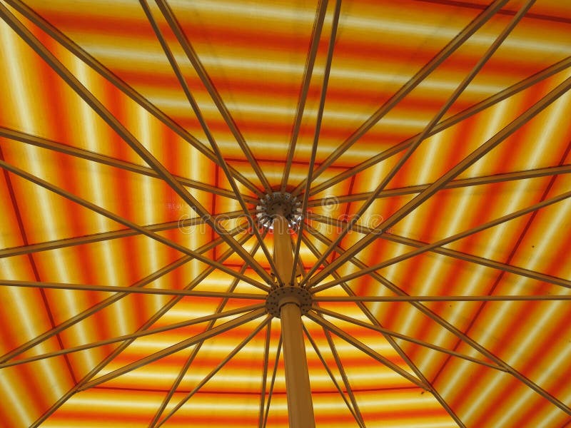 Multi Colored Striped Parasol Stock Image - Image of colored, closeup ...