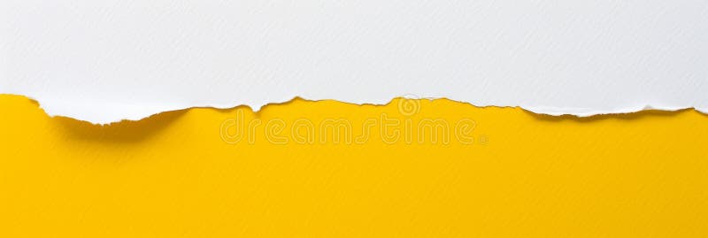 Yellow and White Paper Background with Torn Edge for Text or Design ...