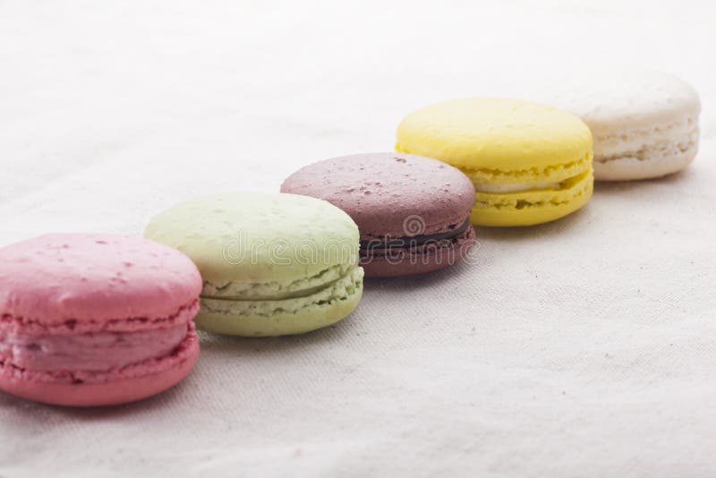 Multi colored macaroons stock image. Image of macaroons - 110506625