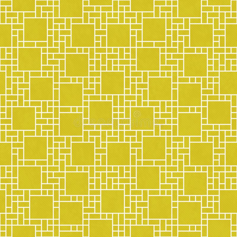 Yellow and White Square Abstract Geometric Design Tile Pattern R Stock ...