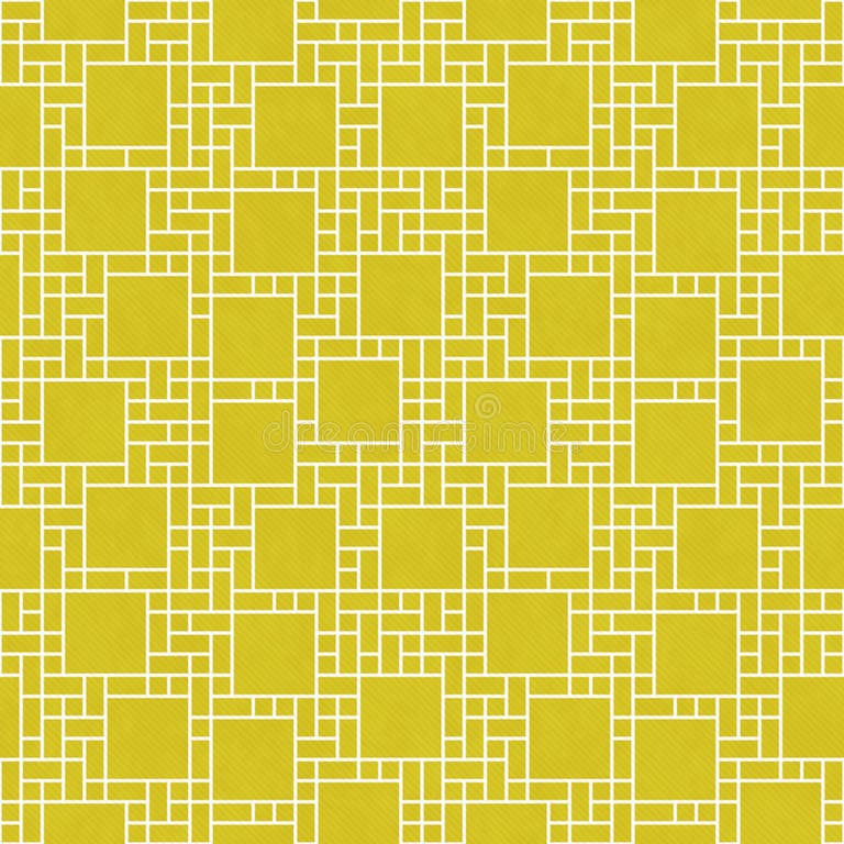 Yellow and White Square Abstract Geometric Design Tile Pattern R Stock ...