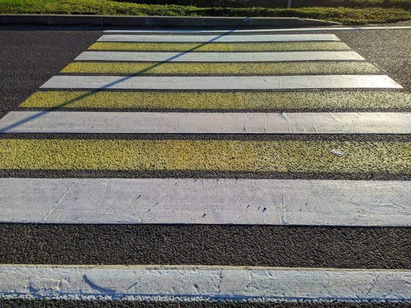 542 Crossing Line Pedestrian Street Yellow Zebra Stock Photos - Free ...