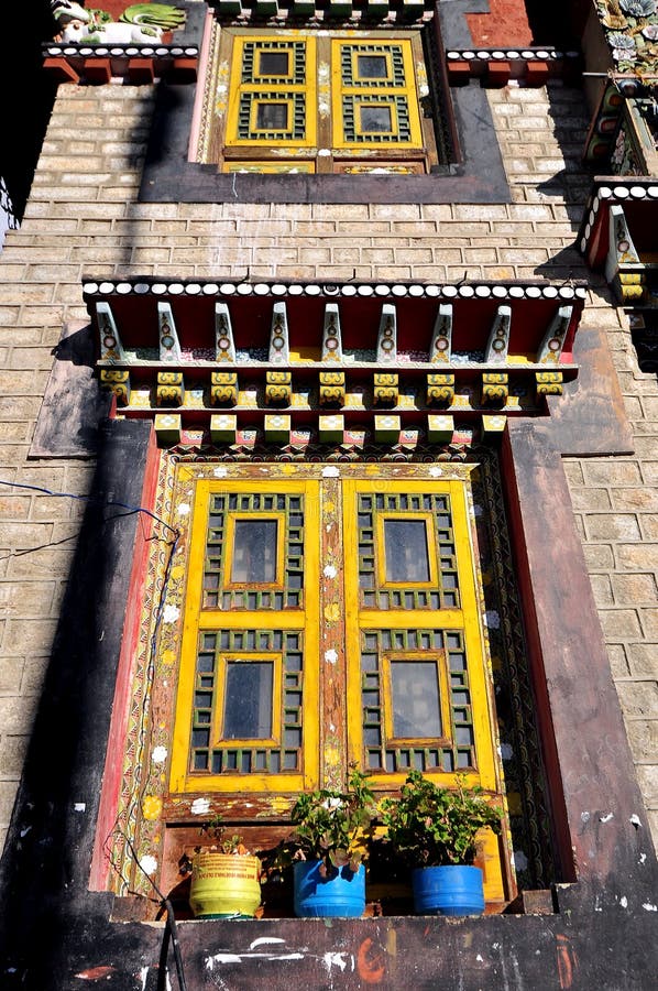 Yellow windows stock image. Image of pretty, traditional - 26673109