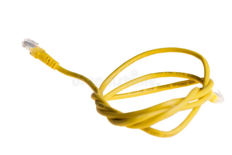 Yellow wire closeup stock photo. Image of closeup, digital - 61257402