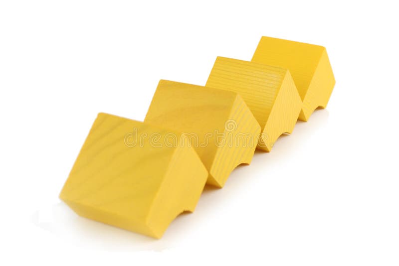 Yellow wood blocks stock image. Image of property, dwelling - 1391895