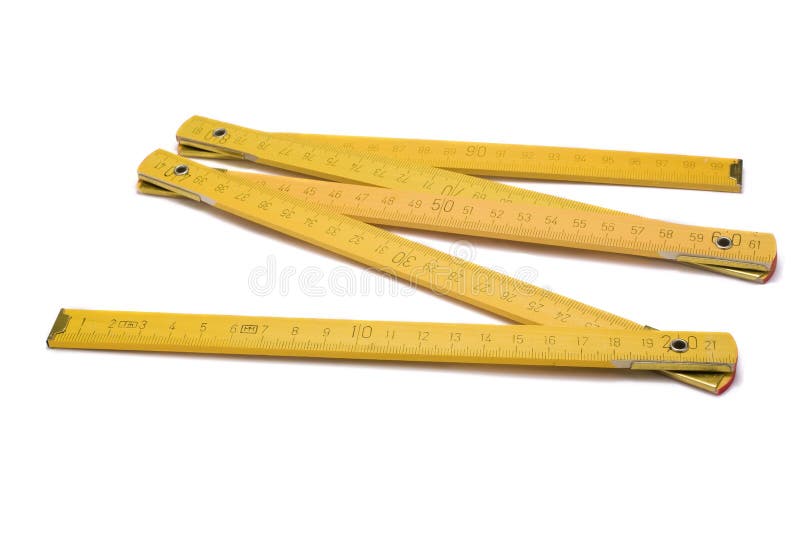 Yellow wooden meter stock image. Image of unit, wood - 11490473