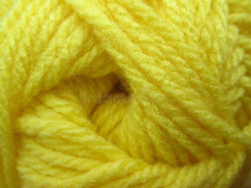 Yellow Wool. stock image. Image of thread, fabric, knitted - 85563381