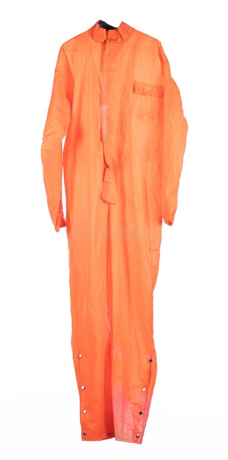 Yellow Work Overalls Isolated on White Stock Photo - Image of ...