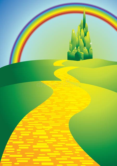 Yellowbrickroad stock vector. Illustration of route, colours - 22039843