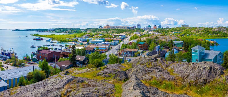 Yellowknife, Canada stock photo. Image of landmarks, canada - 96642272