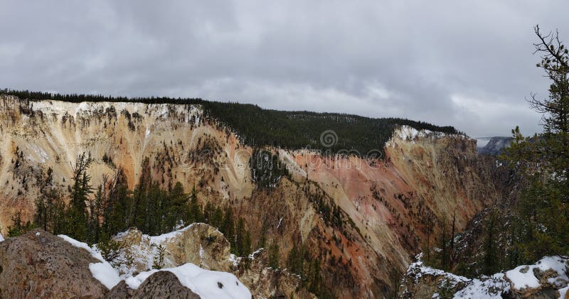 Yellowstone Beautiful Valley Natural Beauty Stock Photo - Image of ...