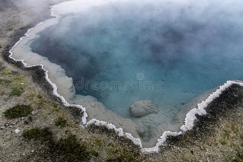 Yellowstone Black Pool Hot Spring National Park Stock Image - Image of ...