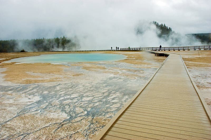 Yellowstone boardwalk stock photo. Image of park, national - 22649796