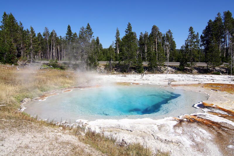 Yellowstone Hot Spring stock image. Image of hotsprings - 23254025