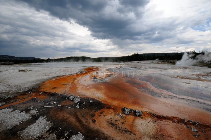 Yellowstone Hot Spring stock image. Image of caldera - 97828815