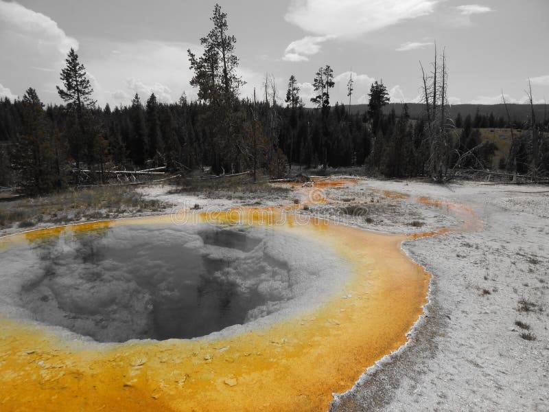 Yellowstone Hot Spring stock photo. Image of outdoors - 60406246